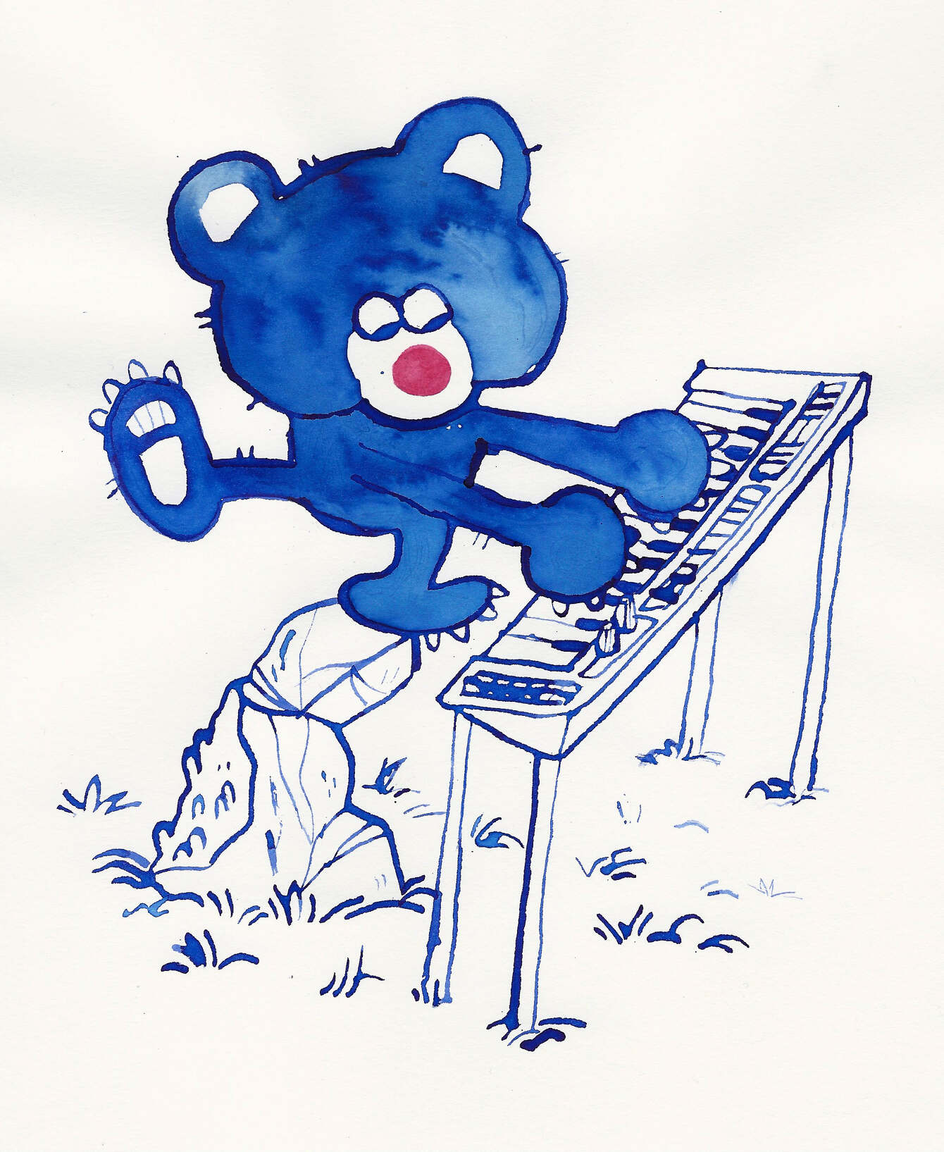 Keyboard Bear - Lucie Ebrey