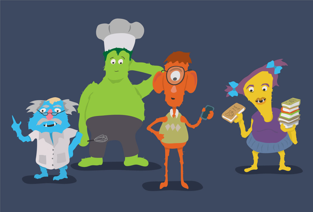 characters - Jordan Rutherford Illustration