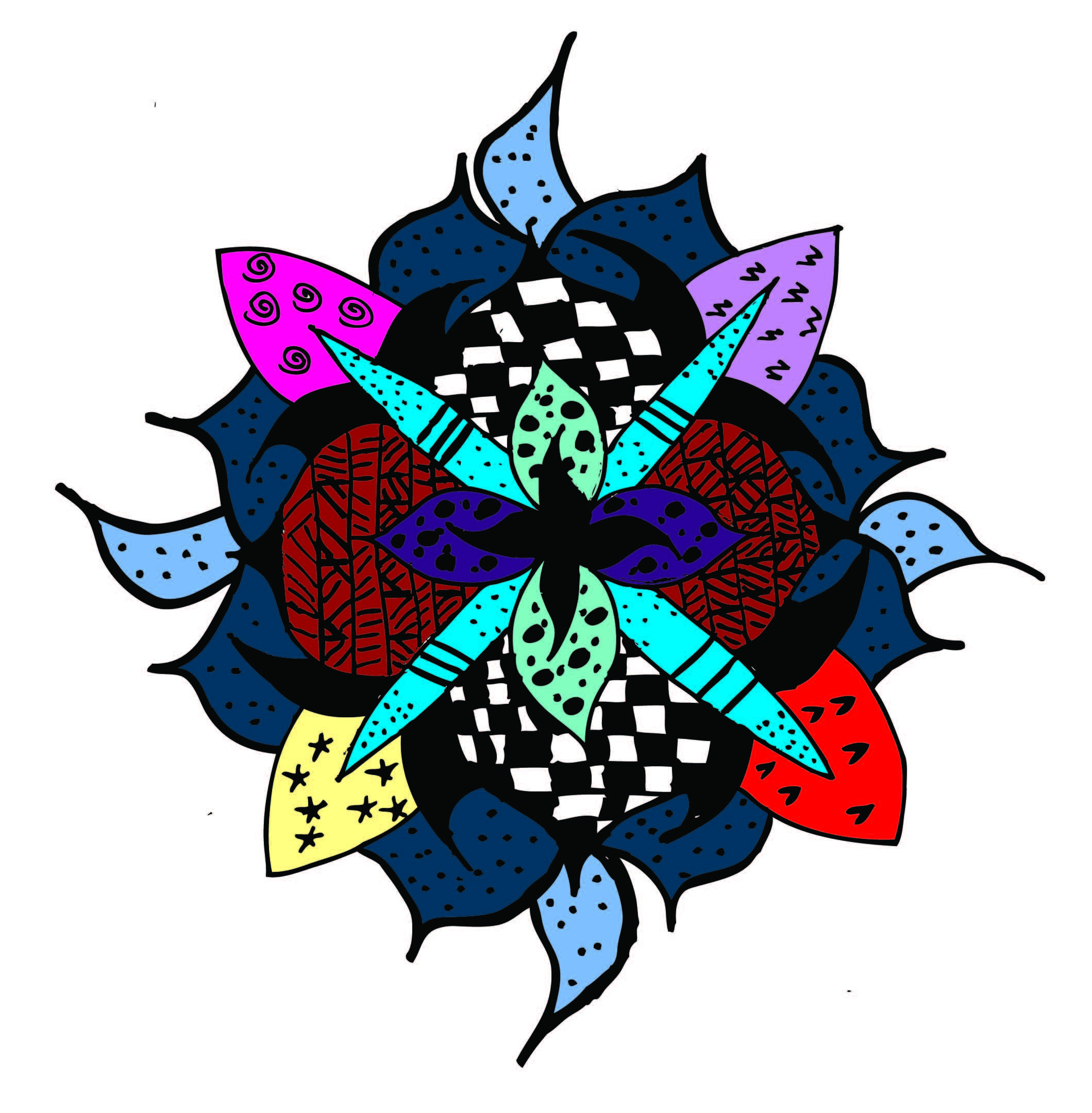 Abstract Flower - Genesis Knight Graphic Design Portfolio