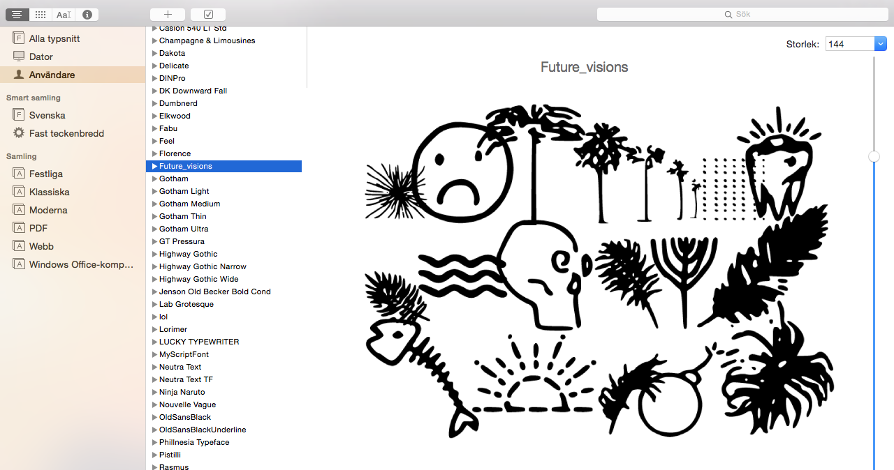 PICTOGRAPHIC FONT - visual com
