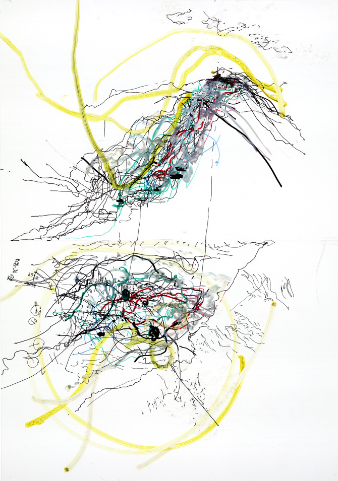 Aerial drawings - Claude Heath