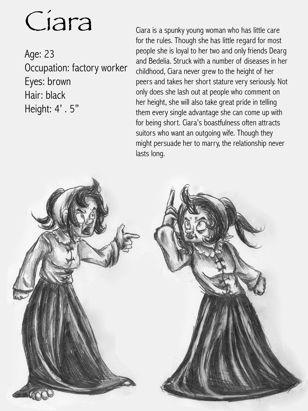 Character Design Fall 2015 - Meghan Milne Wilson