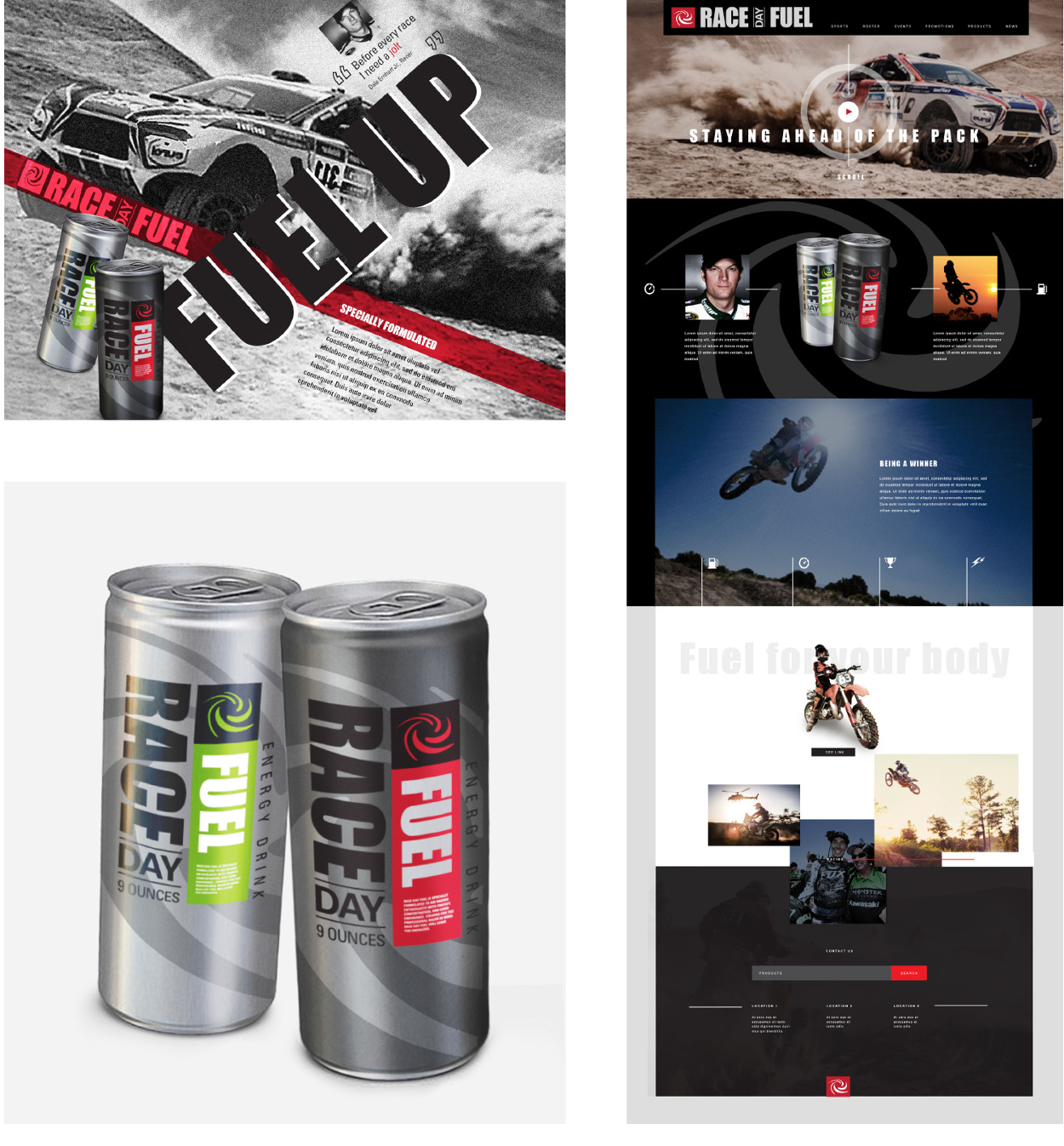 Race Day Fuel Identity - Tactika