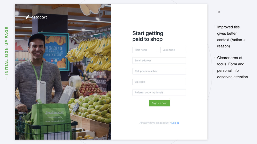 Instacart: Shopper Sign Up - Cordell Yee