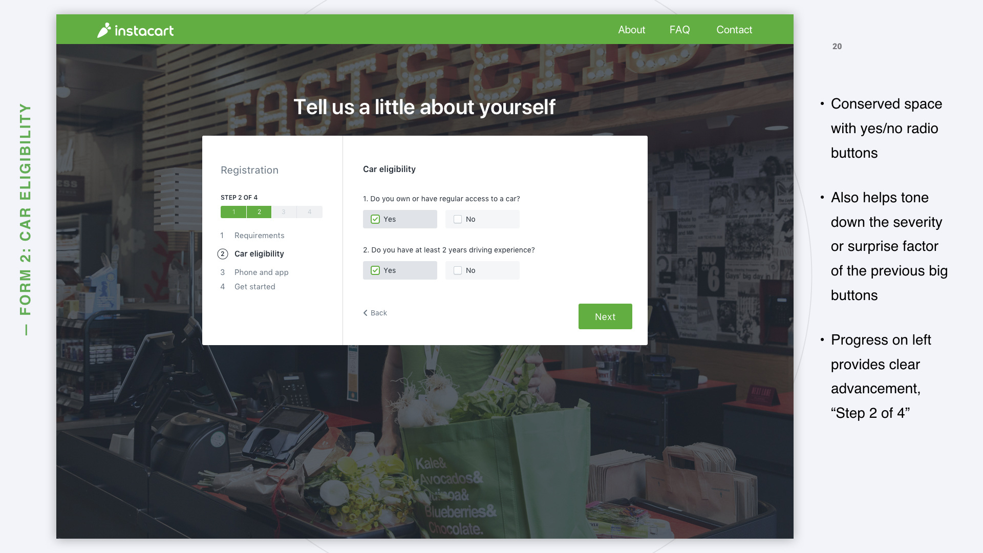 Instacart: Shopper Sign Up - Cordell Yee