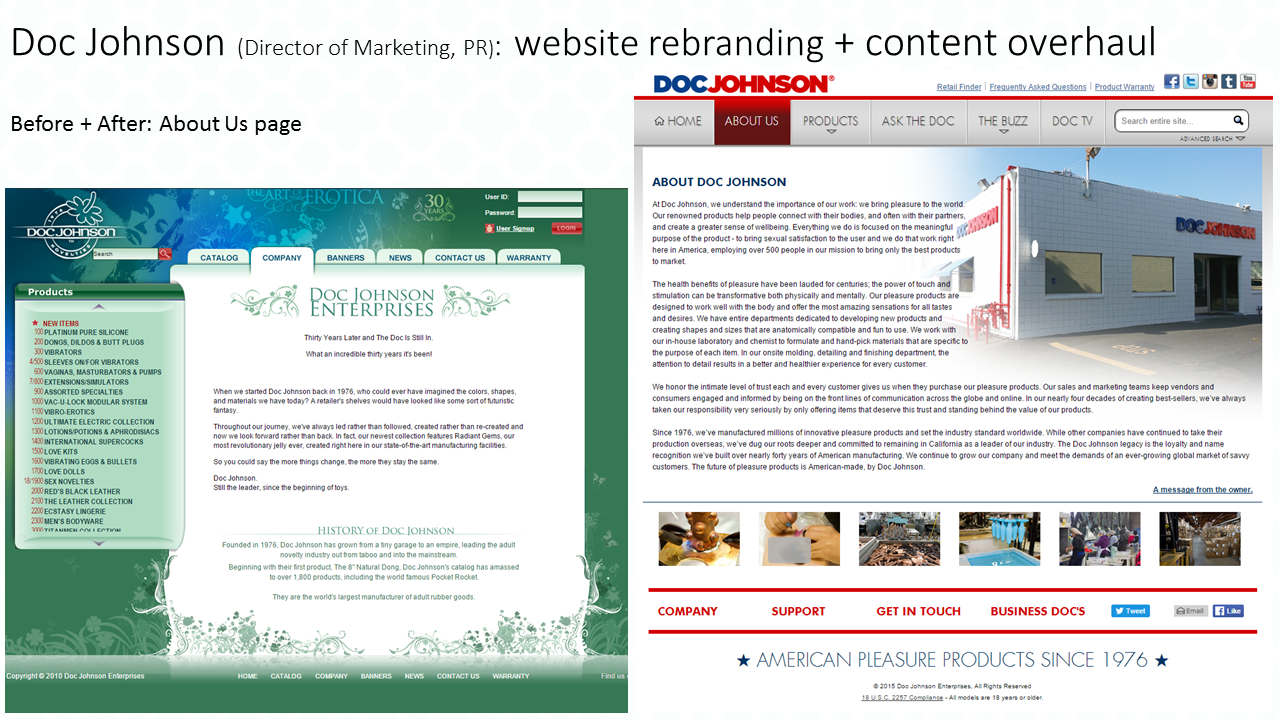 Total overhaul of DocJohnson.com; rebranding, content, redesigned ...