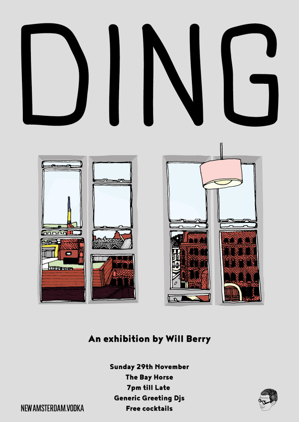 Ding Exhibition - Will Berry Illustration
