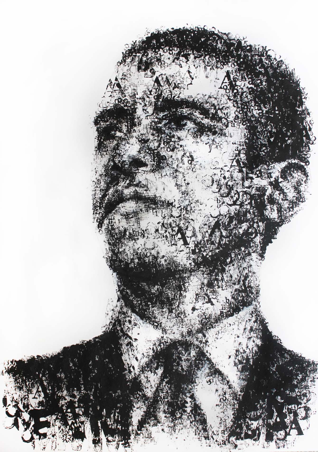 Barack Obama Stamp Portrait - Lydia Hopwood Illustration