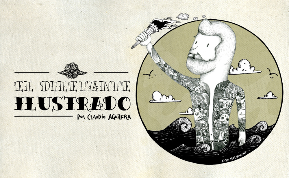 Logotipo · DILETANTE ILUSTRADO · - Fito Holloway