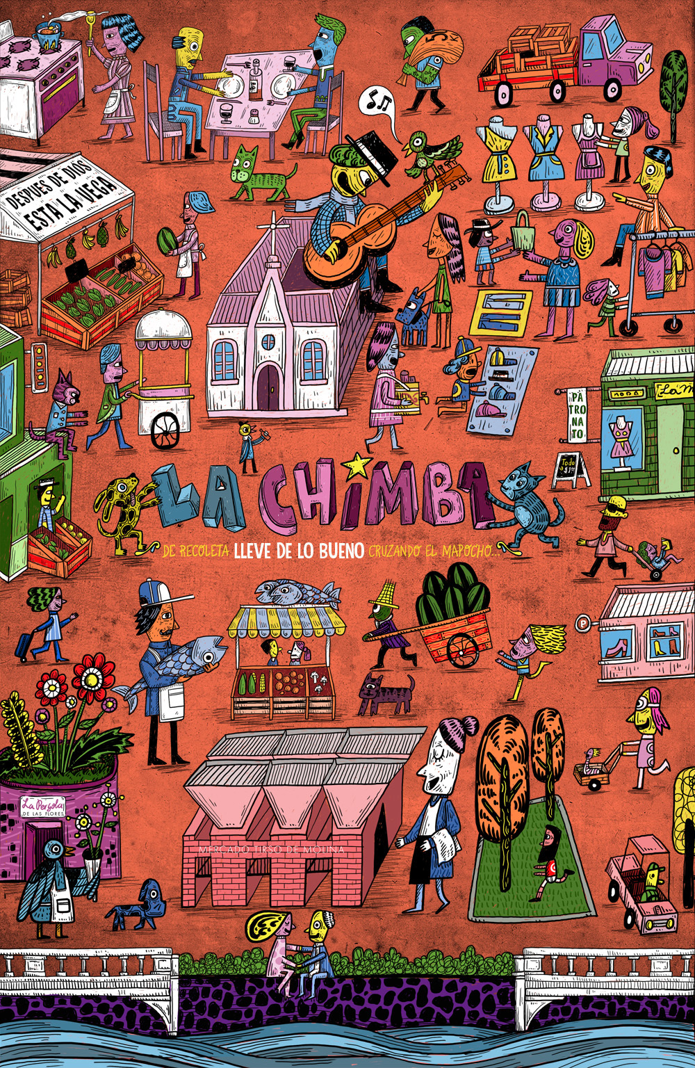 Afiche · La Chimba - Fito Holloway