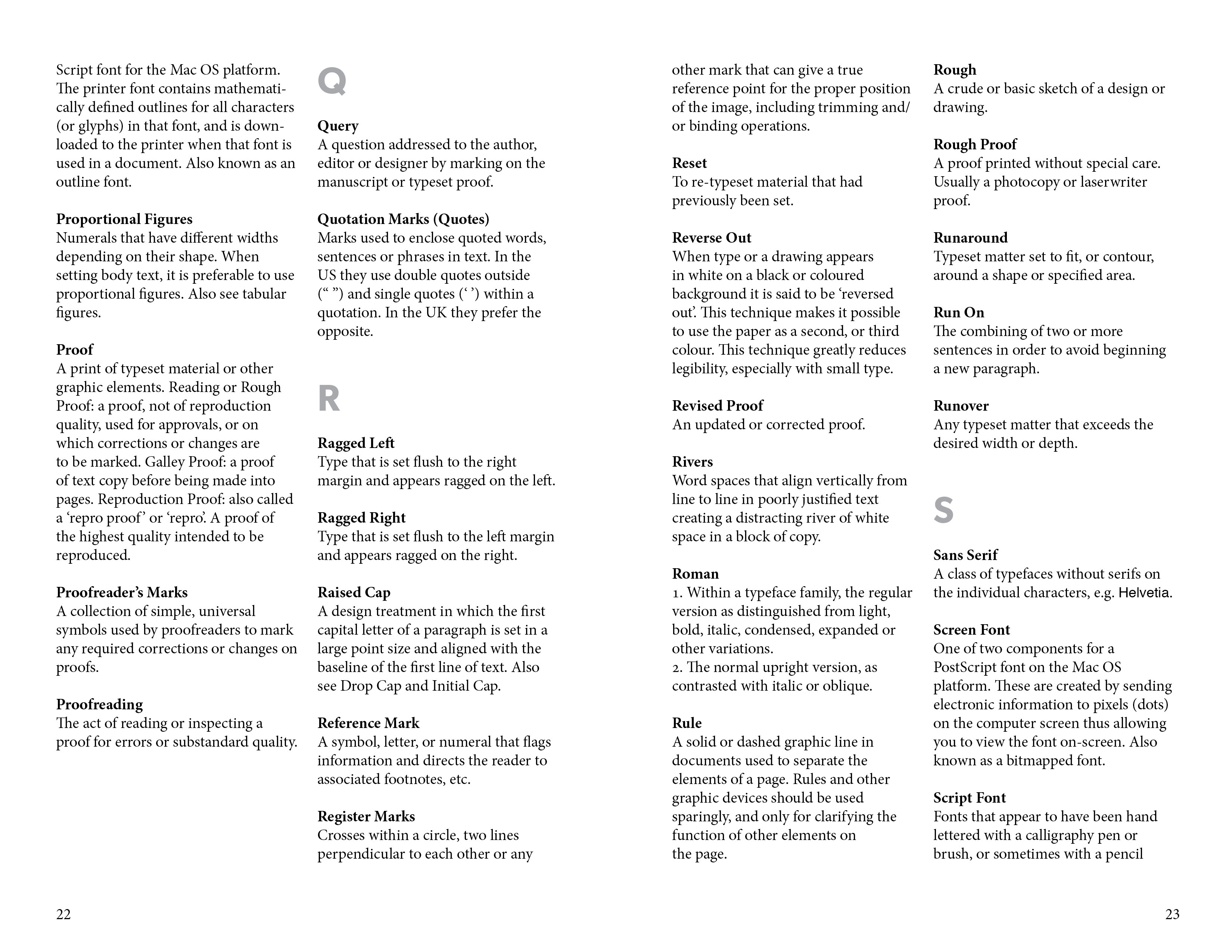 A Glossary of Typographic Design (版式设计词汇手册） - Weiyi Ning's Portfolio