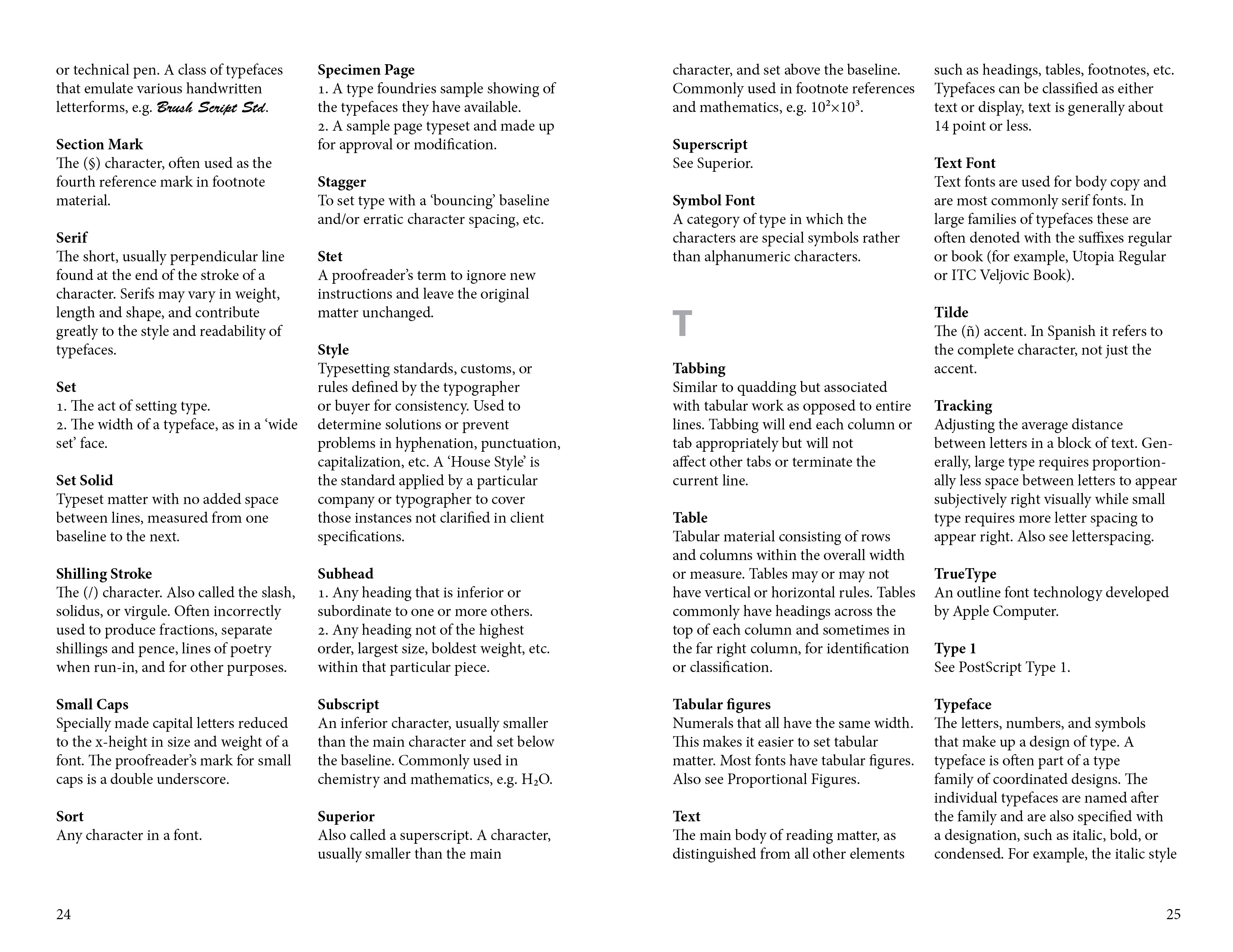 A Glossary of Typographic Design (版式设计词汇手册） - Weiyi Ning's Portfolio