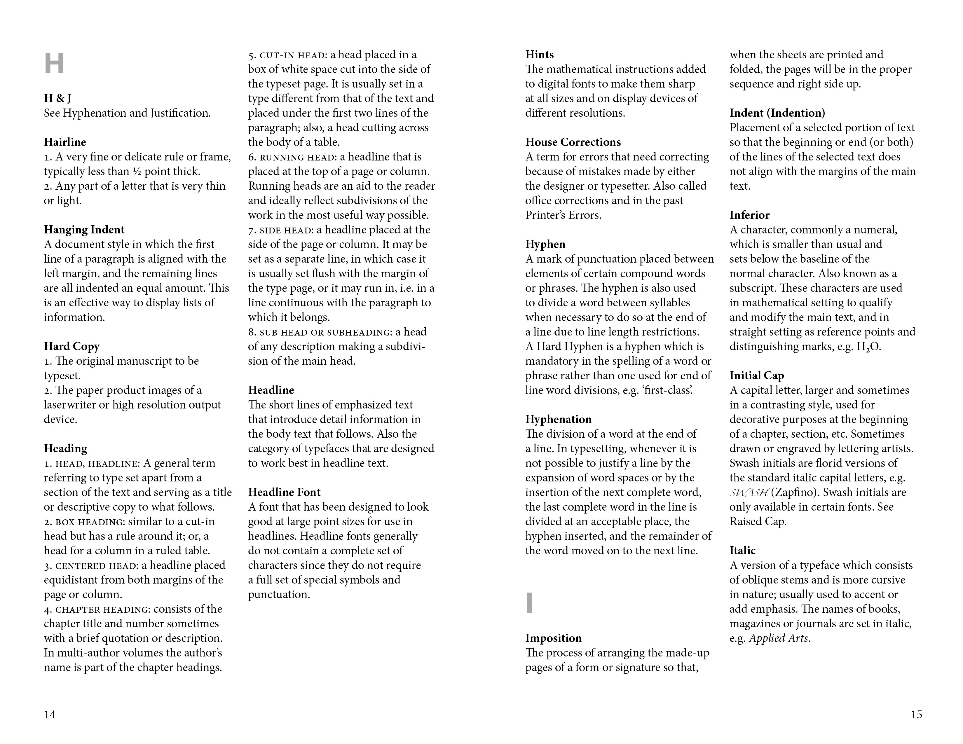 A Glossary of Typographic Design (版式设计词汇手册） - Weiyi Ning's Portfolio
