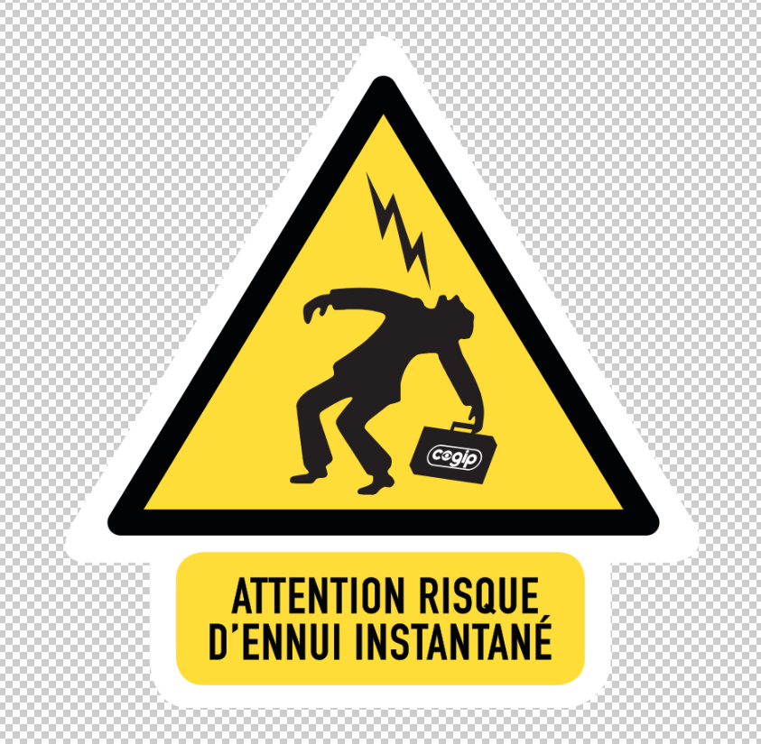 COGIP - Stickers à caractère informatif - Thomas Poirrier