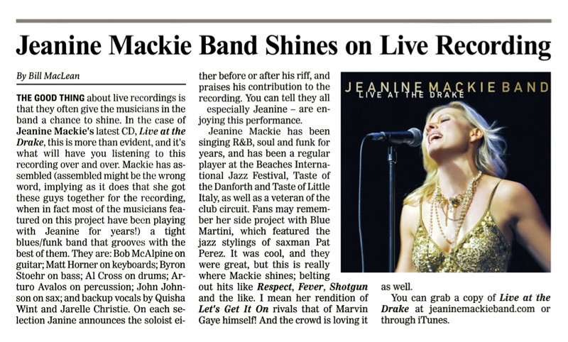 Press - Jeanine Mackie