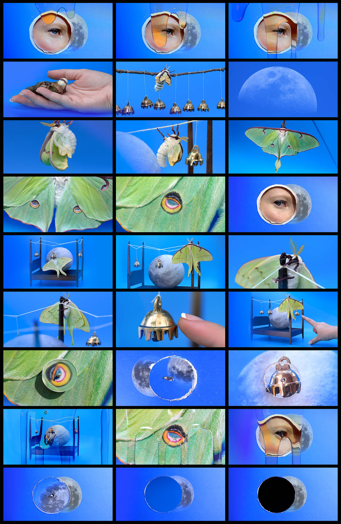 MOON MOTH BED - VLM (Virginia L. Montgomery)