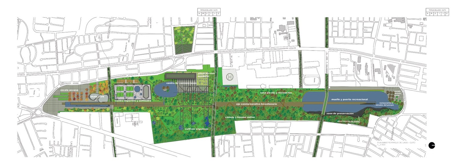 Parque del Lago, Quito, concurso publico, proyecto - SAA