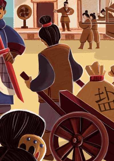 Ancient China - Sweet and Sour Illustrations by Irina Shi