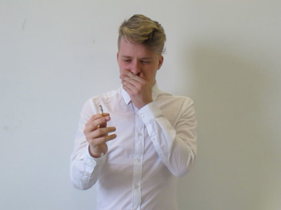 Smoking Two Cigarettes, 2013, video - Tom Hallet