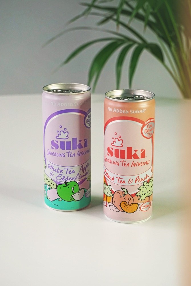 Suki Sparkling Tea Infusions - Black Tea & Peach - Thomas Bannon ...