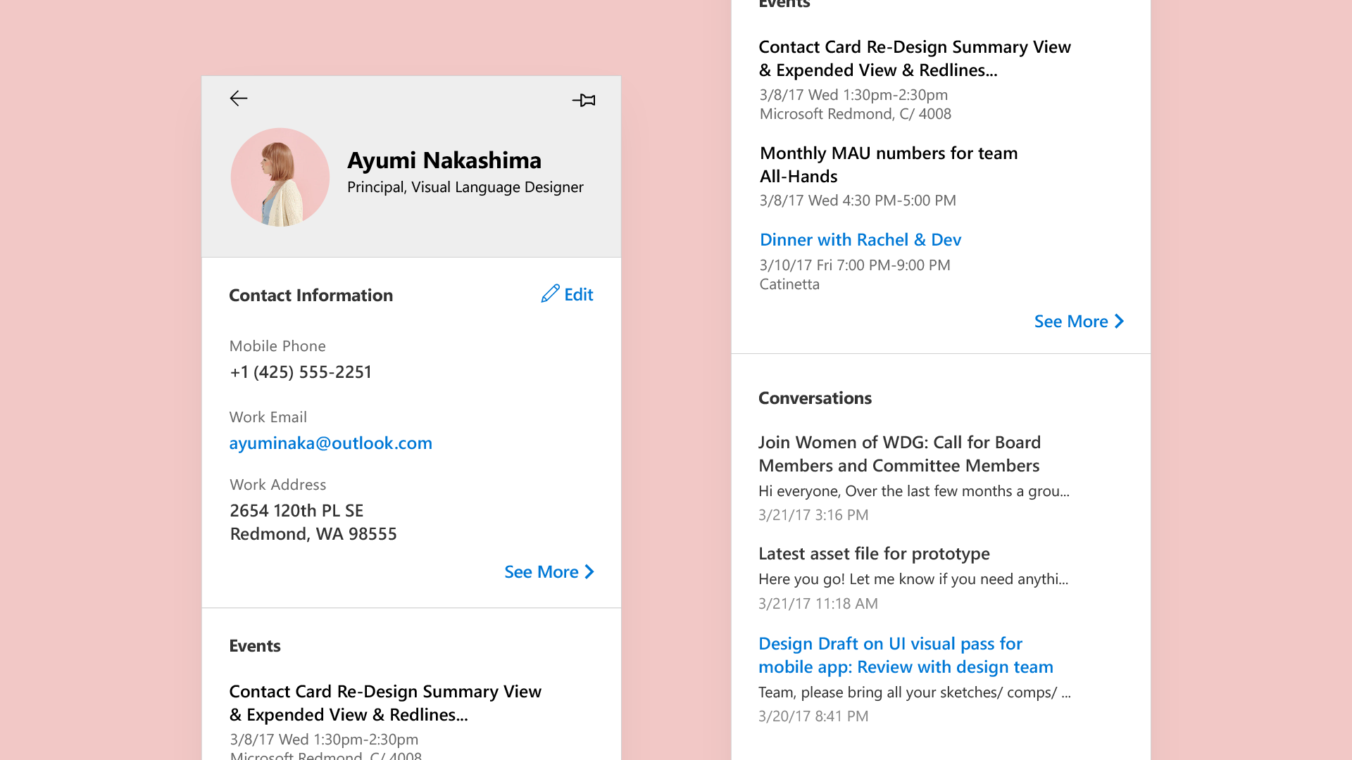 Windows People app - Candy Chan