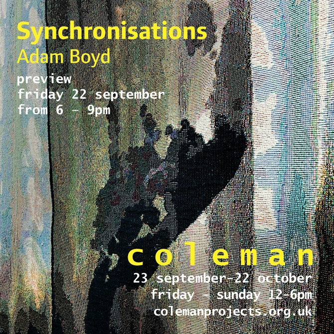 SYNCHRONISATIONS - Adam Boyd - Artist