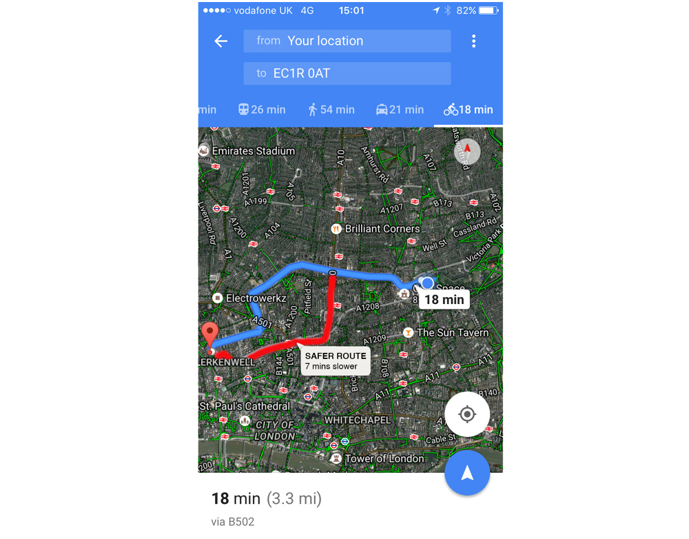 Google Safe Route - Lucy Green Creative