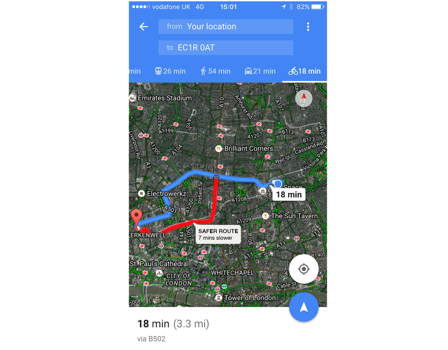 Google Safe Route - Lucy Green Creative