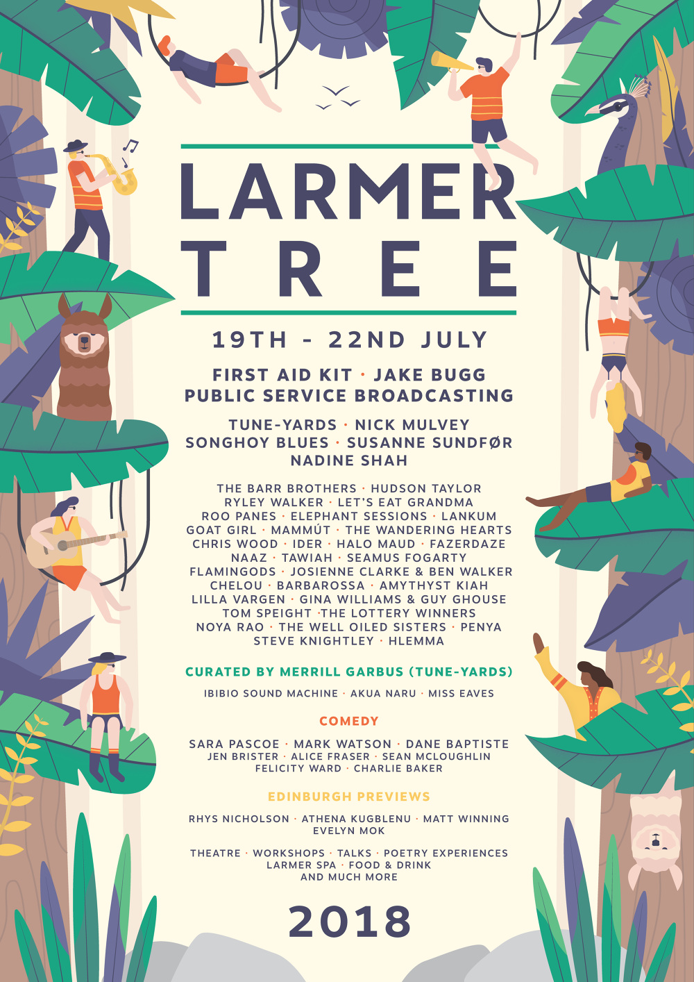 Larmer Tree - Festival Poster - Jake Williams Illustration