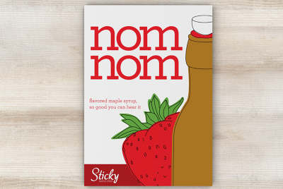 Sticky Maple Syrup Ads - Liz E. Lerman