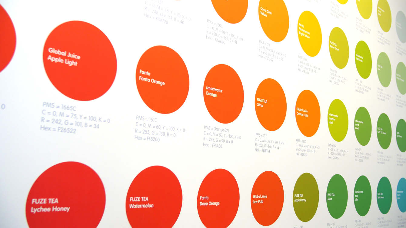 Coca-Cola Brand Color Wall - Paul Stechmesser