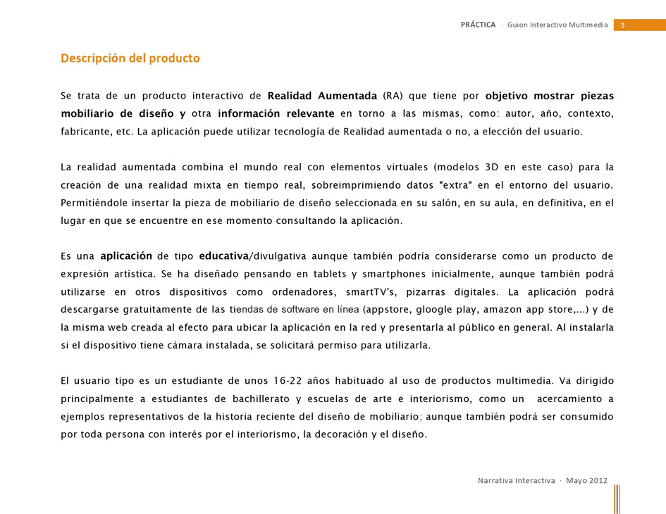 Guión Interactivo Multimedia - Ana Gamito