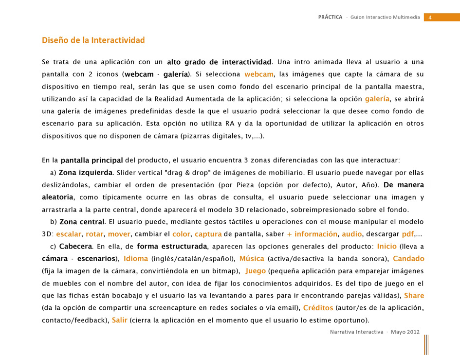 Guión Interactivo Multimedia - Ana Gamito