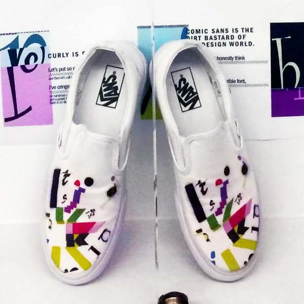 Typographic Shoes - Julia Donahoe