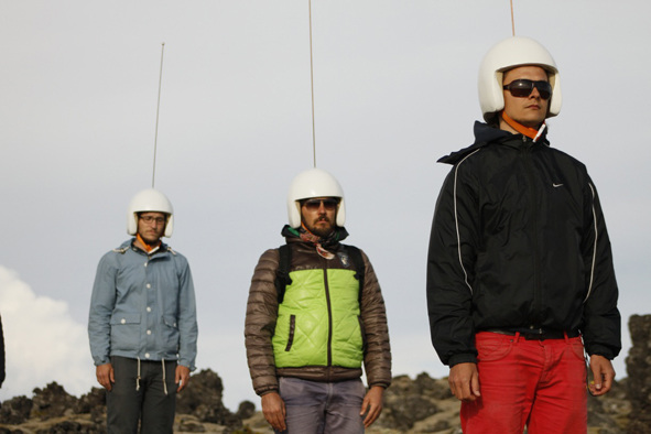 Human lightning field - Per Kristian Nygård