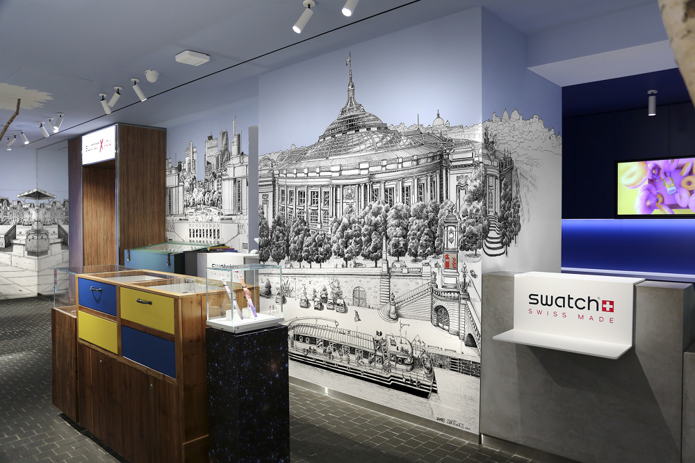 SWATCH MEGASTORE CHAMPS-ELYSEES - Thomas Dartigues aka Decktwo