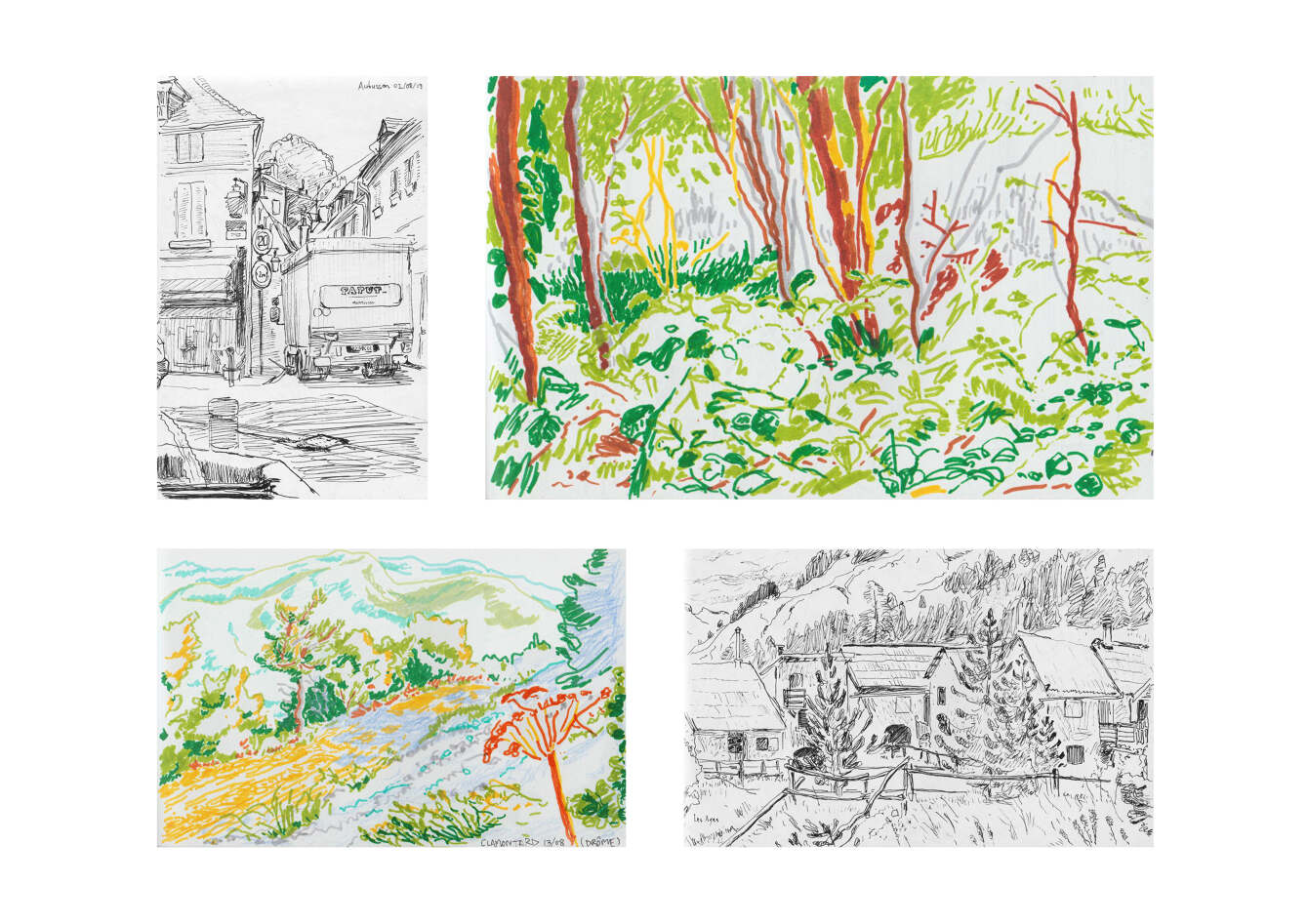 Croquis (sketches) - Thomas Caudron