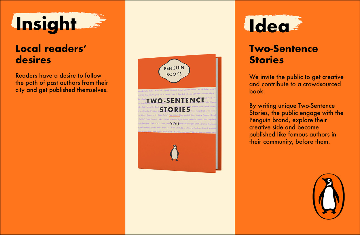 Penguin Books - Two-Sentence Stories - Glenn Symmons