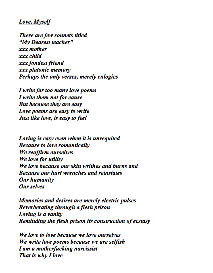 Poetry - Paris Sanders