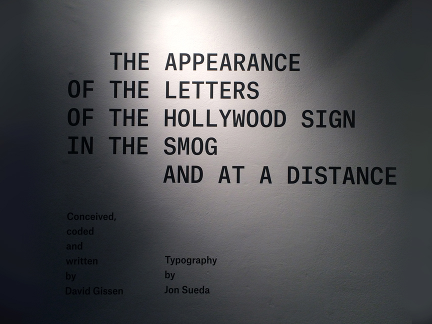 The Appearance of the Letters of the Hollywood Sign in the Smog and at ...