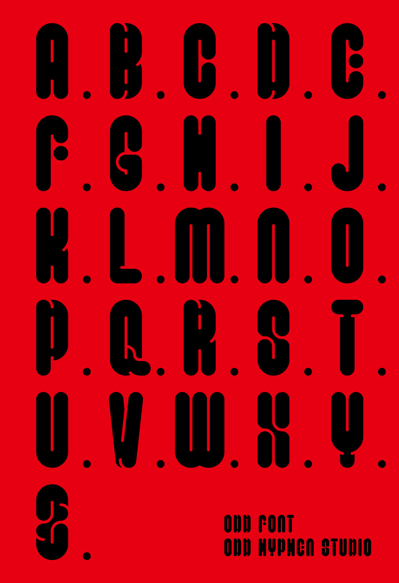ODD FONT - 스튜디오 오드하이픈