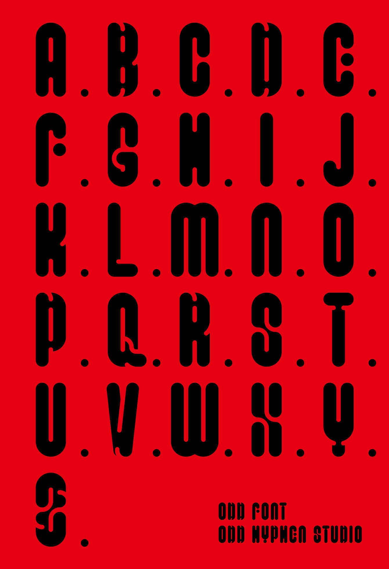 ODD FONT - 스튜디오 오드하이픈
