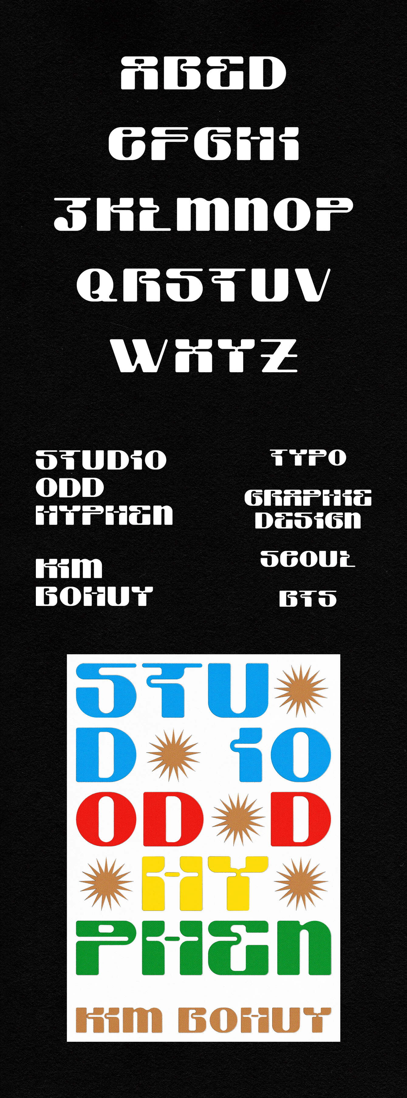 New type : Odd Font - 스튜디오 오드하이픈