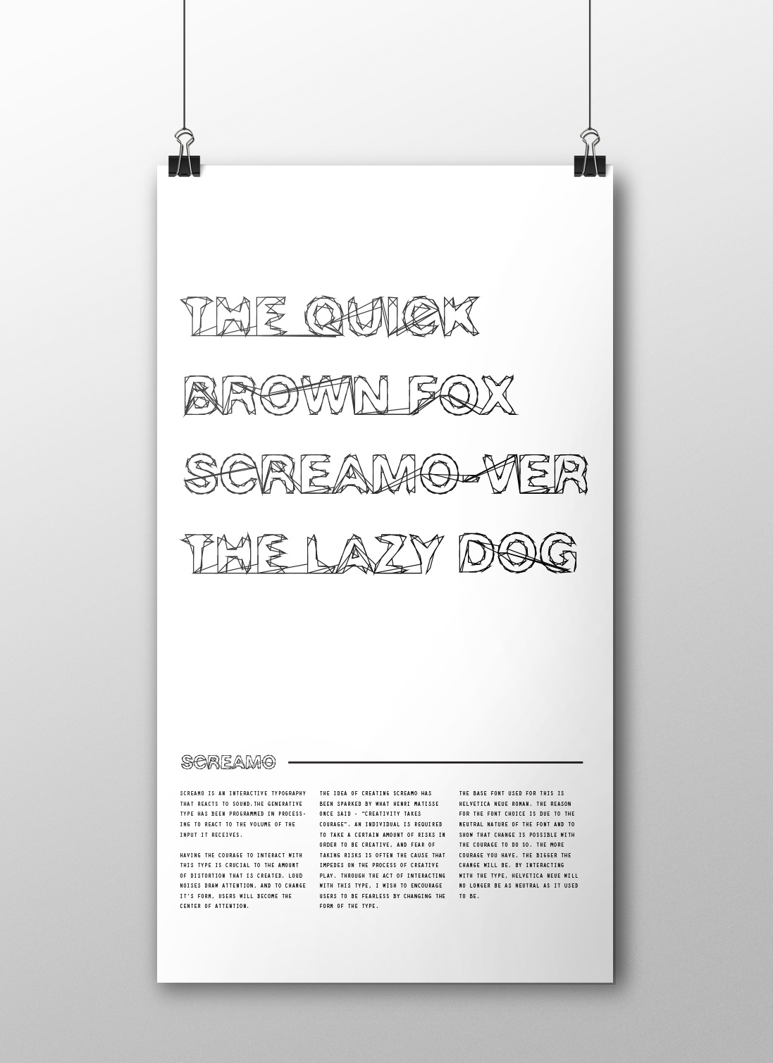 SCREAMO - Interactive Typography - daph_e