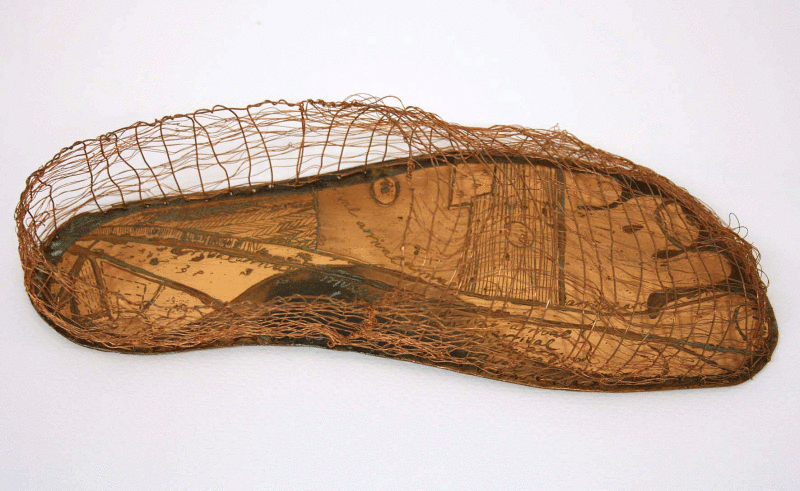 Copper Map Shoes - Rachel Johnston