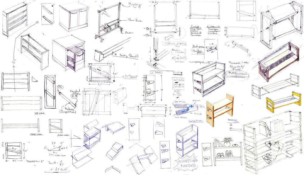 The shape-shifting Display Shelf & Shoe Rack - Sean Fujiyoshi ...