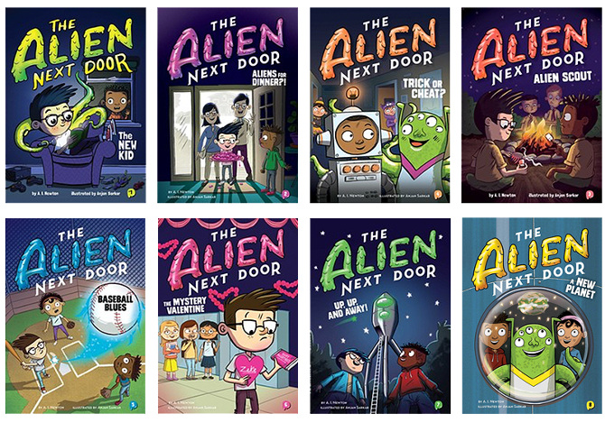 The Alien Next Door - Anjan Sarkar Illustration