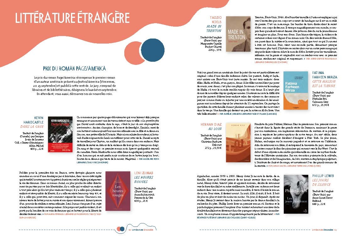 Revue Page des libraires - Léa Chevrier - Graphic Design