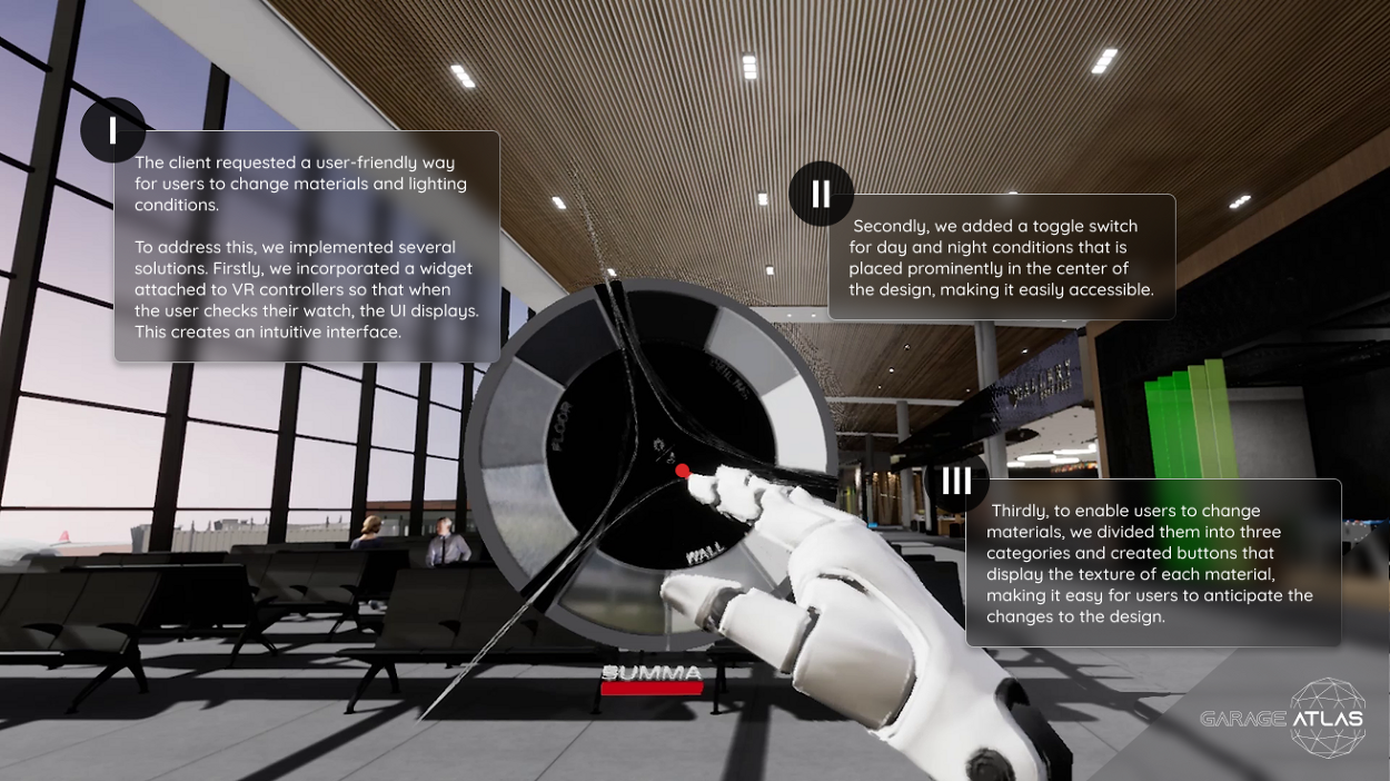 UI Design For Niger International Diori Harmani Airport VR Application - lalinkeyvan