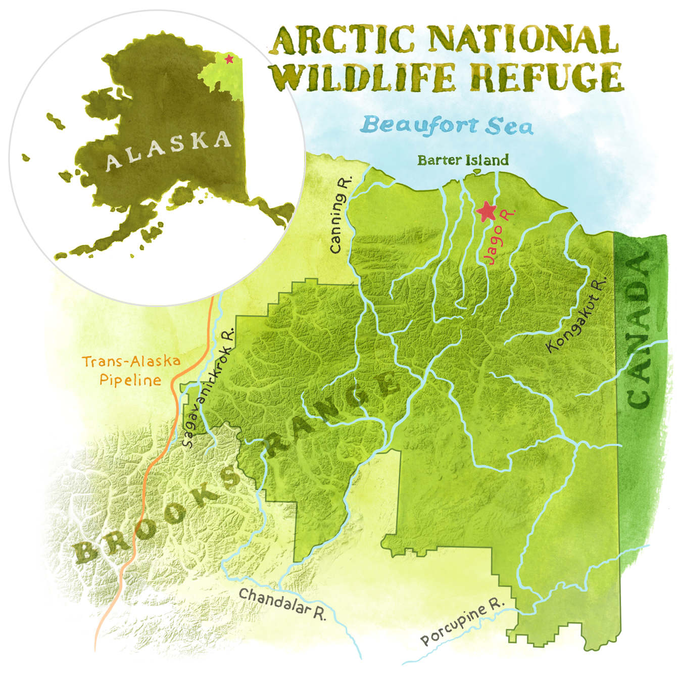 Barter Island Alaska Map